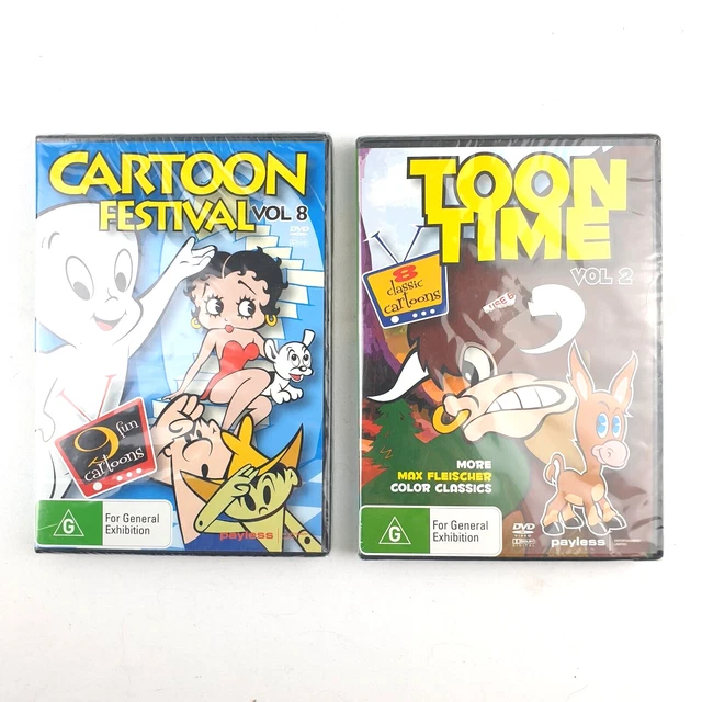 CARTOON FESTIVAL VOLUME 8 and Toon Time Volume 2 DVDs Region 4 **FREE ...