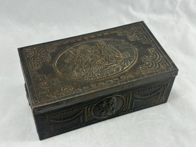 ANTIQUE EDWARDIAN STATE EXPRESS cigarette tin box wood lined £10.00 ...