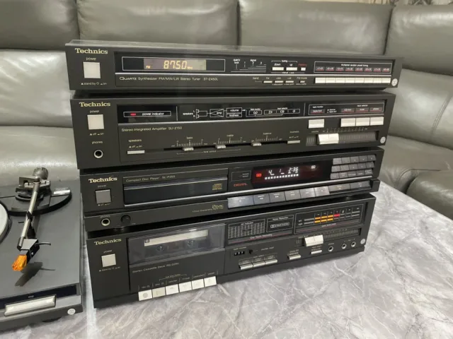 TECHNICS STEREO STACK System HiFi Separates Amplifer CD Tape Tuner ...