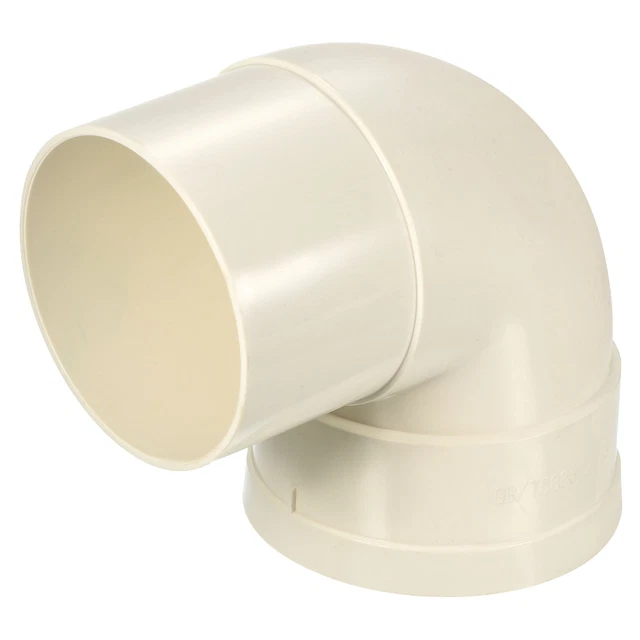 PVC PIPE 90 Degree Elbow Fitting 110mm ID to 103mm OD Tube Adapter ...