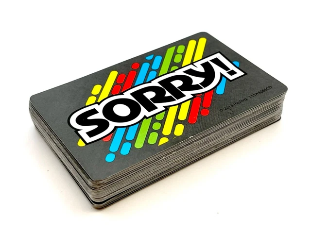 SORRY GAME COMPLETE Card Deck Replacement Gray Back 2013 Compatible w ...