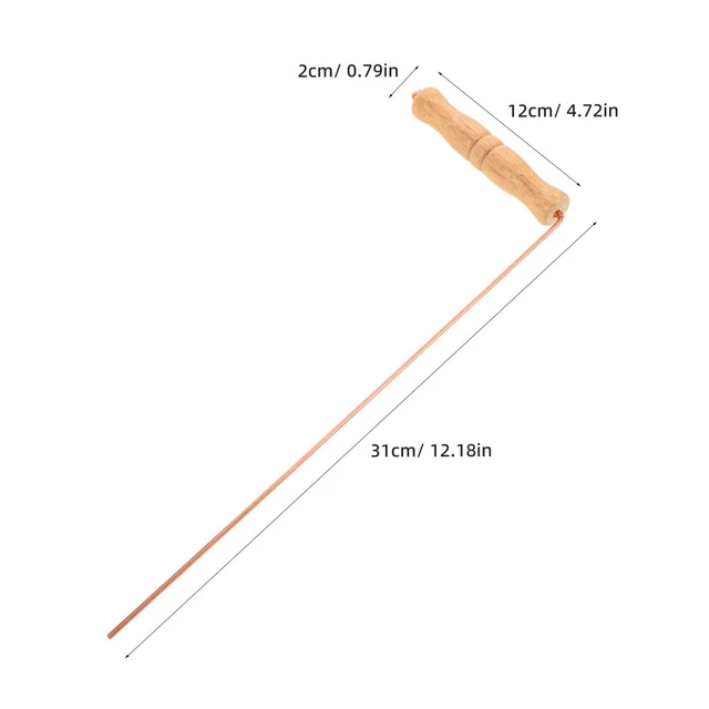 2 PCS COPPER Detecting Rod Kit Metal Accessories Divining Rods Dowsing ...