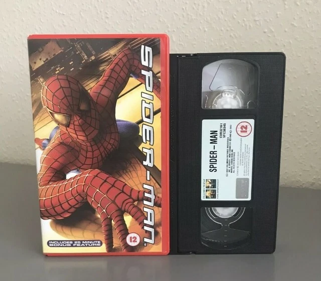 SPIDER-MAN VHS VIDEO Tape Tobey Maguire Kirsten Dunst Willem Dafoe NEW ...