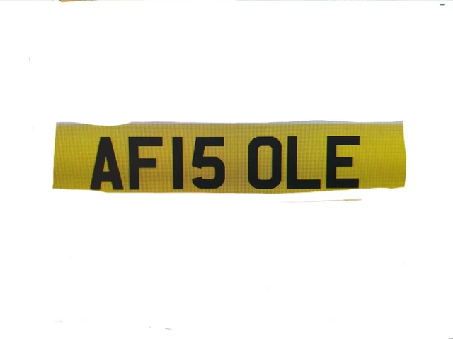 RUDE CHERISHED REGISTRATION number plate, AF15OLE, on DVLA retention ...