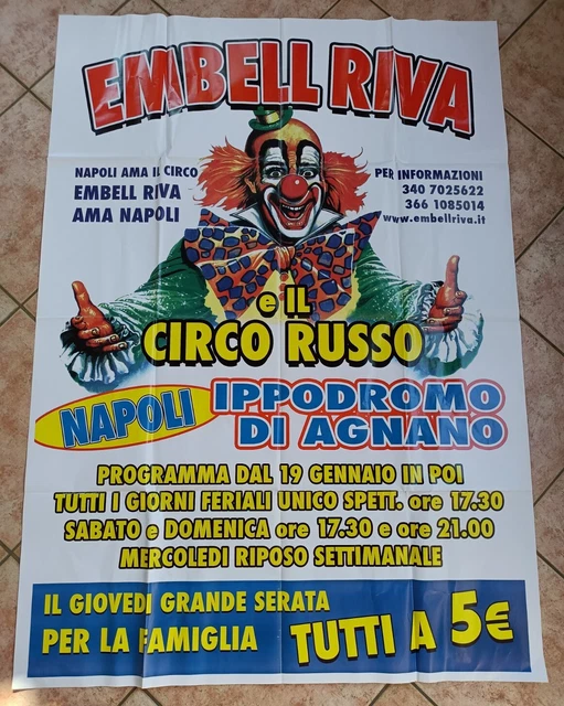 CIRCO CIRCUS CIRQUE Zirkus Italian Embell Riva Poster Affiche Manifesto ...