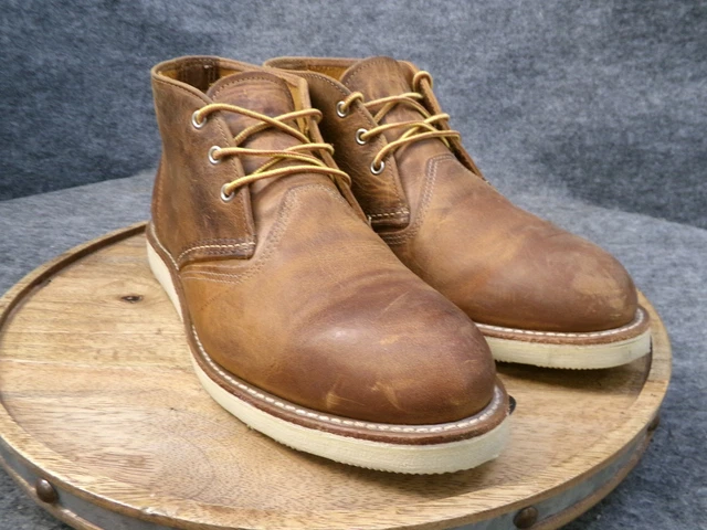 RED WING HERITAGE 3137 Chukka Boots Mens 11 D Copper Rough Tough ...