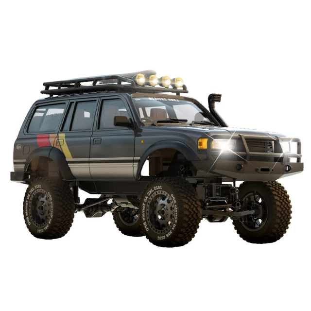JXC 1/10 FCX10 RC Crawler Land Cruiser LC80 Licensed 4WD Metal RC Rock ...