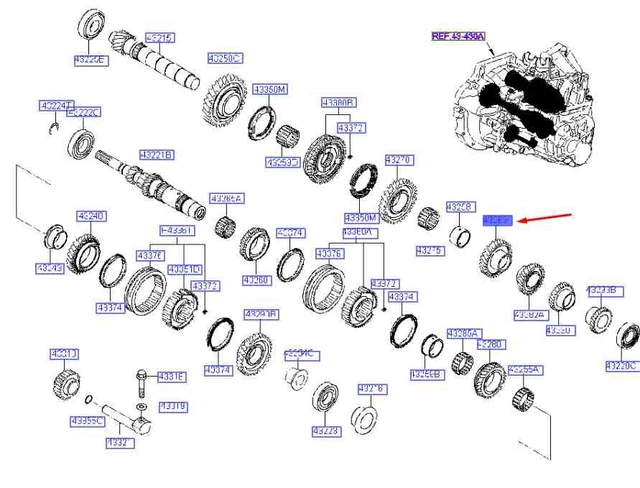 HYUNDAI TUCSON NX4 MK4 3. Gang Abtriebszahnrad 4326323216 NEU ORIGINAL ...