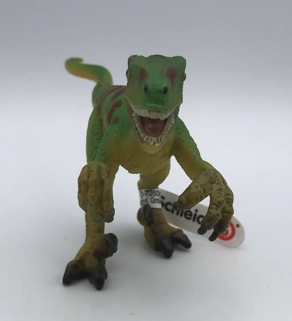 SCHLEICH DINOSAUR FIGURE GREEN VELOCIRAPTOR Realistic Jurassic 2003 ...