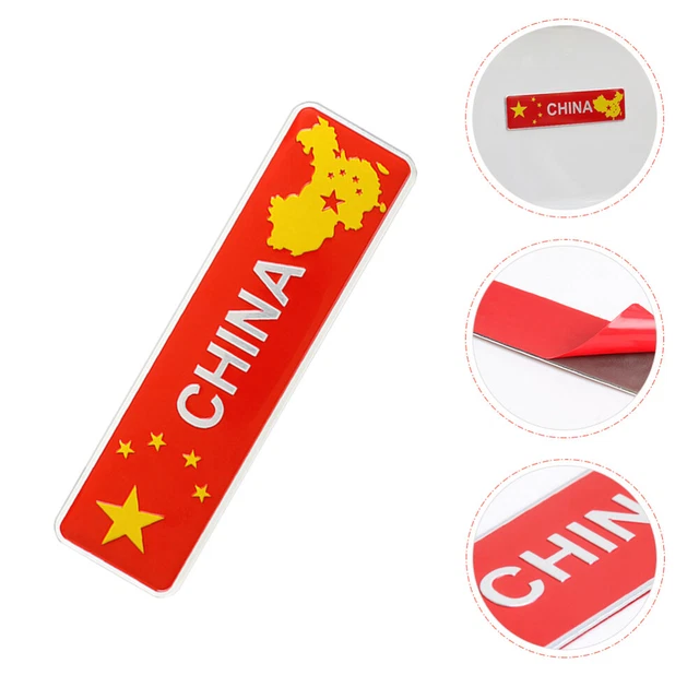 NATIONAL OF CHINA Flag Bumper Stickers Car Logo Body Decals £6.99 ...