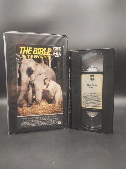 THE BIBLE... IN The Beginning (VHS Tape) CBS Fox Peter O'Toole Cutbox ...