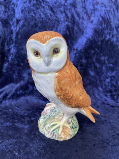 FIGURINE VINTAGE BESWICK Pottery Angleterre #2026 BARN HIBOU peinte à ...