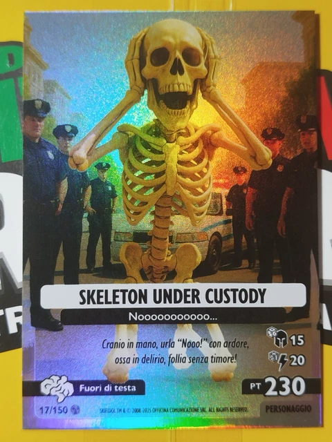 SKIFIDOL ITALIAN BRAINROT Carta Skeleton Under Custody 17/150 Ultra ...