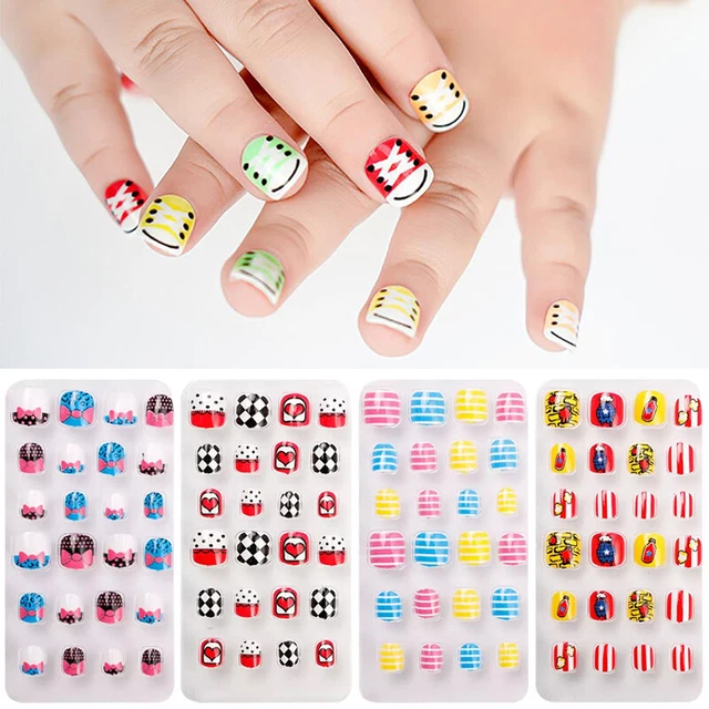 24 PEZZI UNGHIE artificiali da stampare completamente per bambini ...