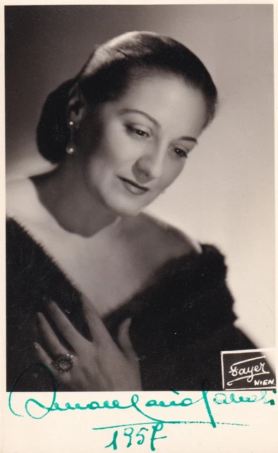 AUTOGRAPHED PHOTO OF OPERA SINGER Anna Maria Canali mezzo soprano £4.99 ...