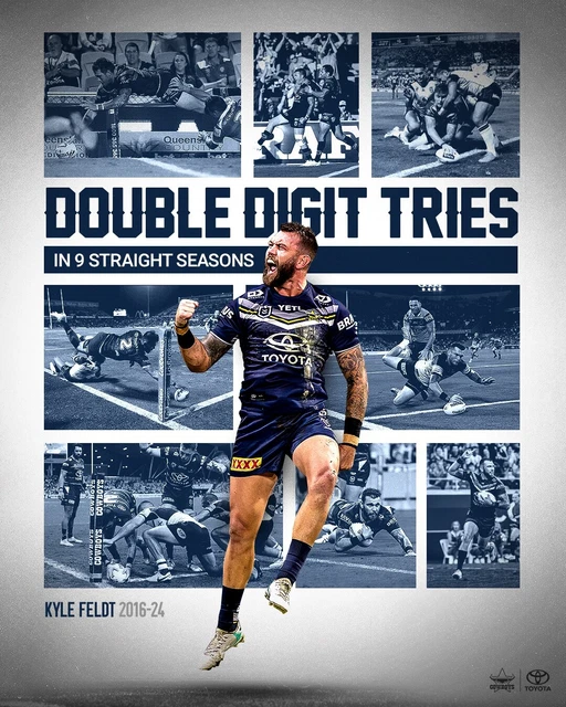 NRL NORTH QUEENSLAND cowboys RUGBY TEAM player POSTER ,QLD MAROONS ...