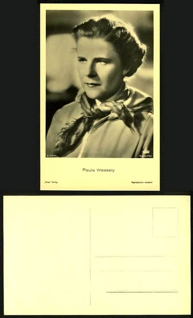 PAULA WESSELY AUSTRIAN Actress Vienna Film Old Postcard EUR 3,42 ...