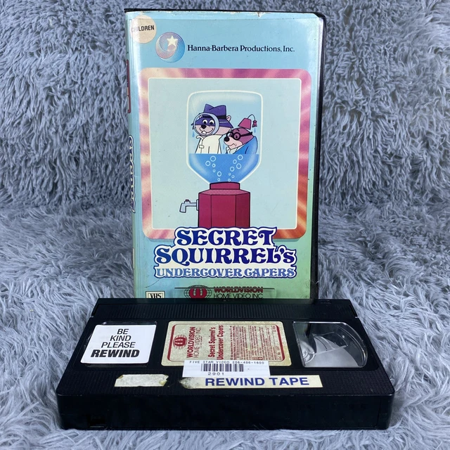 SECRET SQUIRRELS UNDERCOVER Capers VHS Tape 1986 Hanna Barbera ...