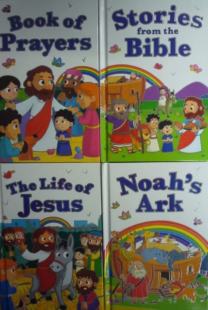 COLOURFUL ILLUSTRATED CHILDREN'S Bible Story Books (Prayers, Jesus, Noah's Ark) £3.49 - PicClick UK