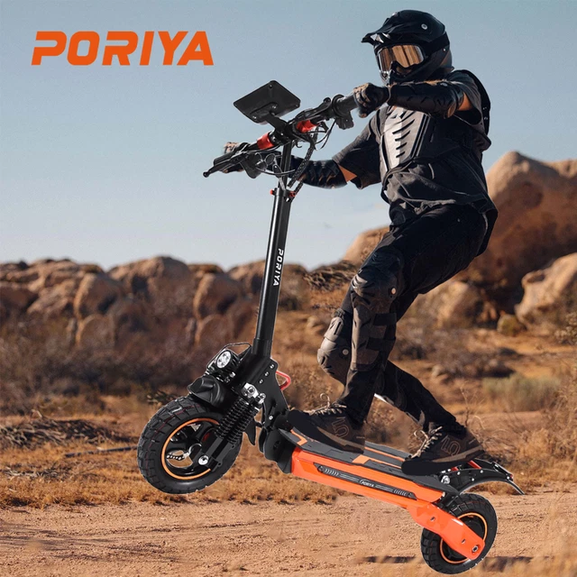 PORIYA ELECTRIC SCOOTER 2500W 70KM/H Off Road Foldable Adult E-Bike w/ Seat LED $1,139.99 ...