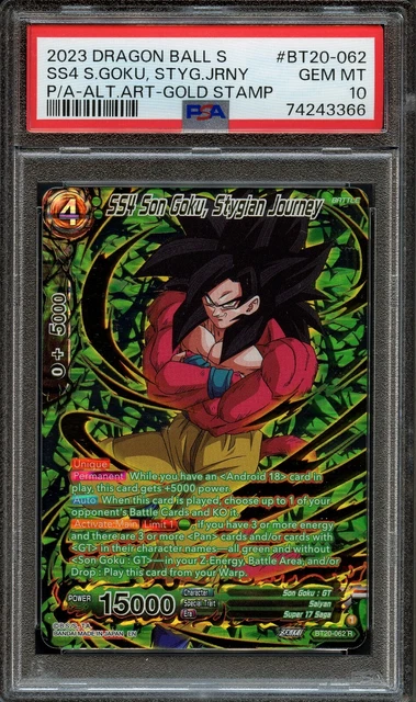 DRAGON BALL SUPER BT20-062 Alt Art PSA 10 SS4 Son Goku, Stygian Journey EUR 40,31 - PicClick FR