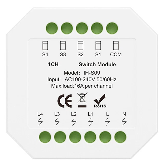 FOR ZIGBEE SMART Switch Module for Tuya 16A Voice App Remote Countdown ...