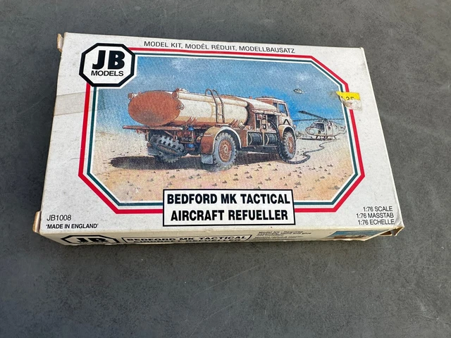 RARE JB MODELS Bedford Mk Tactical Aircraft Refueller 1:76 Scale Model ...