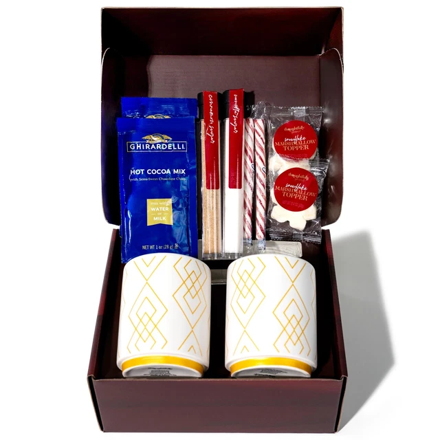 HOT COCOA FOR Two Gift Set Made with Ghirardelli, Includes 2 Mugs, 2 Hot Coco... £49.45 ...
