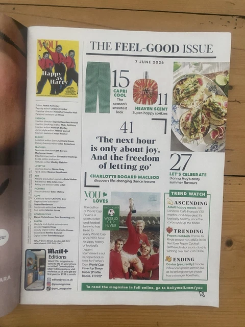 HARRY STYLES SUNDAY Times / You Magazine £10.80 - PicClick UK