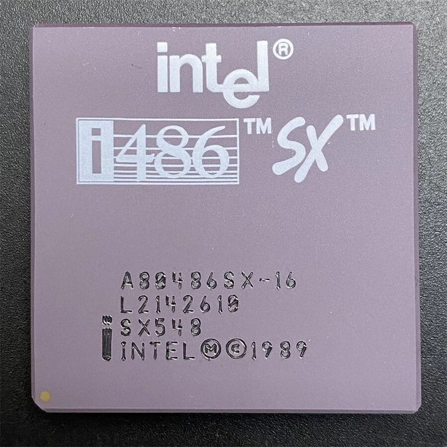 PROCESSEUR INTEL A80486SX-16 SX548 16 MHz 5V PGA168 x86 486 rare ...