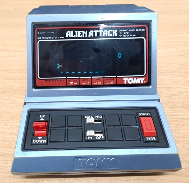 TOMY: ALIEN ATTACK Vfd Game: Vintage Tabletop Arcade Game: Tested ...