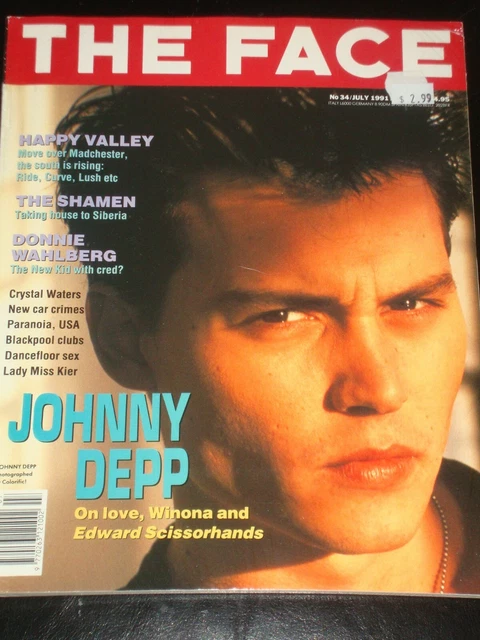 THE FACE MAGAZINE 1991, Johnny Depp, Donnie Wahlberg, Crystal Waters ...