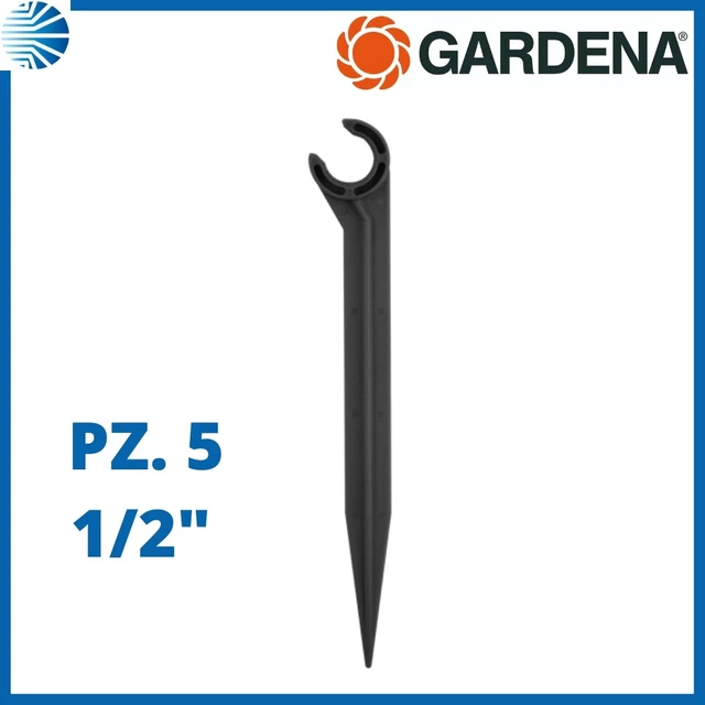 SUPPORTO PER TUBO irrigazione goccia micro irrigazione giaridno gardena ...