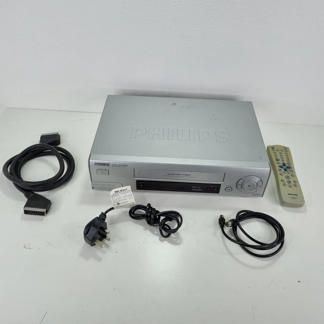 PHILIPS VR620/07 VHS Video Cassette Recorder & Remote, Spare - Read ...