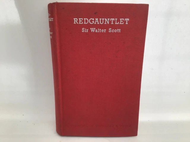 LIVRE VINTAGE REDGAUNTLET Sir Walter Scott bibliothèque de classiques ...