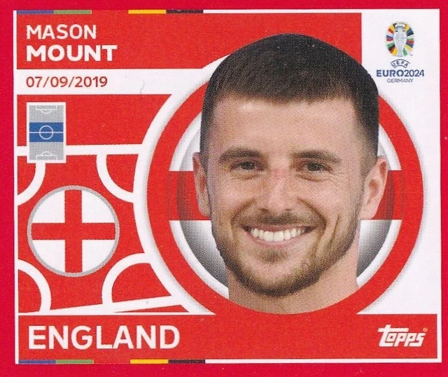 TOPPS UEFA EURO 2024 Sticker Swiss Edition ENG 17 Mason Mount EUR 1,00 ...