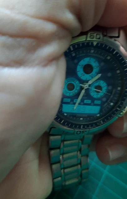 RARE 90S CITIZEN Promaster -C410- ANA/DGT Chronograph Full Working EUR ...