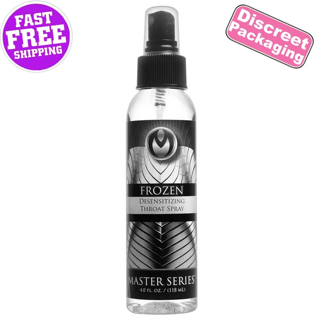 MASTER SERIES FROZEN Deep Throat Desensitizing Spray Numbing No-Gag Sex ...