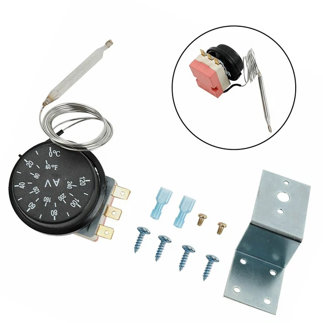 KIT INTERRUPTEUR THERMOSTAT Ventilateur Réglable Contrôle Précis Température EUR 26,82 - PicClick FR