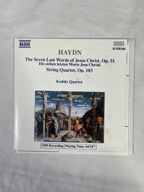 JOSEPH HAYDN SEVEN Last Words Of Jesus Christ Op.15 Kodaly Classical ...