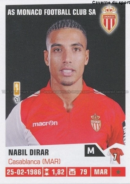N°229 NABIL DIRAR # Marocco As.monaco Sticker Foot 2014 Panini EUR 1,99 - PicClick FR