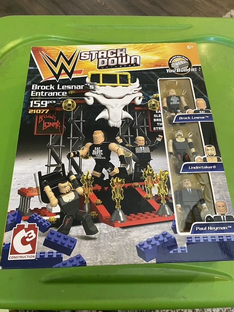 2015 WWE STACK Down Brock Lesnar Entrance Wrestling Set Undertaker Paul ...