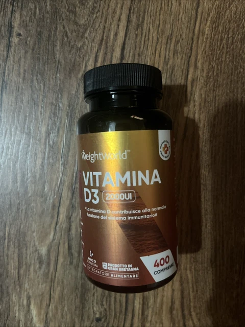 WEIGHTWORLD VITAMIN D3 4000IU Immune Support Tablets (Pack of 400) 12/ ...