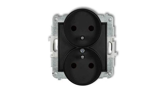 ICON DOUBLE SOCKET mechanism for frame with grounding 2x(2P+Z) (current ...