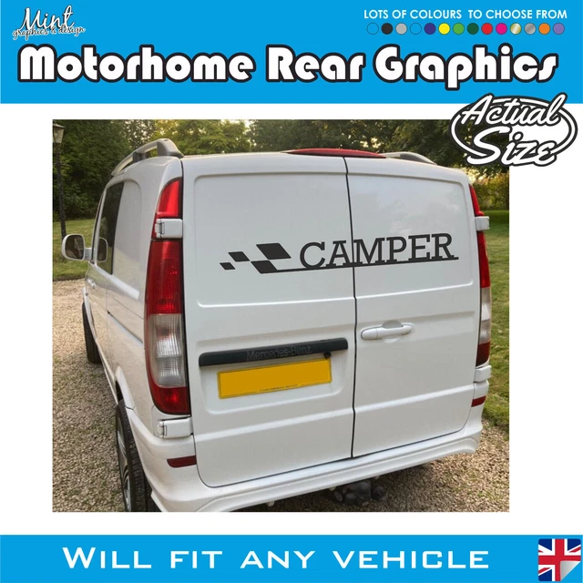 MERCEDES VITO REAR Motorhome Camper Van AMG Graphics Decal Campervan ...