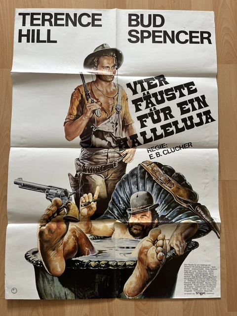 VIER FÄUSTE FÜR ein Halleluja 1971 Original Kinoplakat A1 EUR 12,00 - PicClick DE