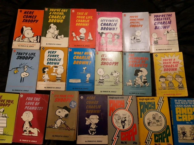 PEANUTS SNOOPY CHARLIE Brown Andy Capp 1970s Vintage Cartoon Books £11. ...