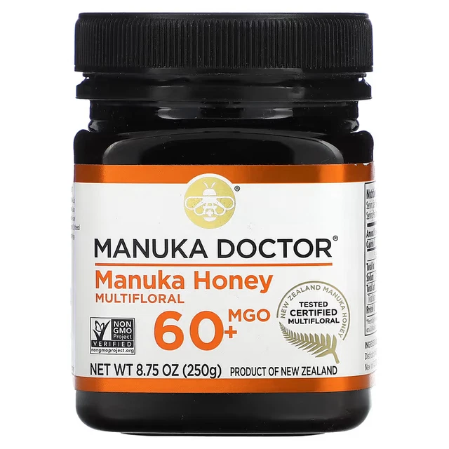 MANUKA DOCTOR, MONOFLORAL Manuka Honey, MGO 60+, 8.75 oz (250 g) £21.65 ...
