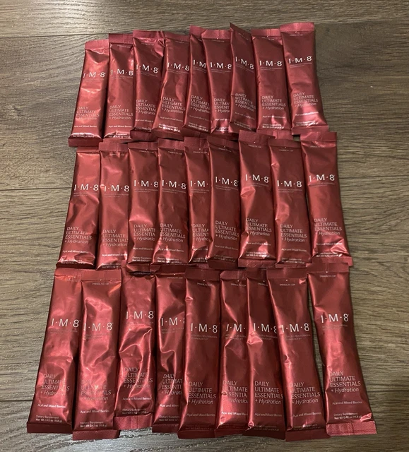 IM8 DAILY ULTIMATE Essentials Hydration Powder Sachets Acai Mixed ...