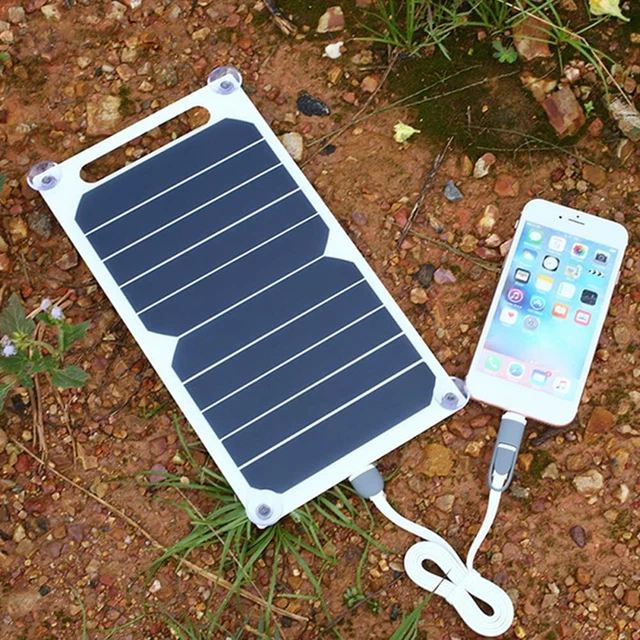 FR 6W 5V USB Port Solar Panels Portable Sunpower Solar Cells Semi ...